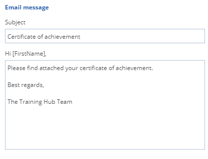 Email certificates to registrants – Online Support | Arlo Training ...